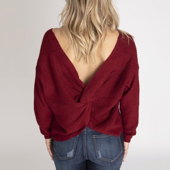 Sweaters | Twist Back Sweater | Poshmark